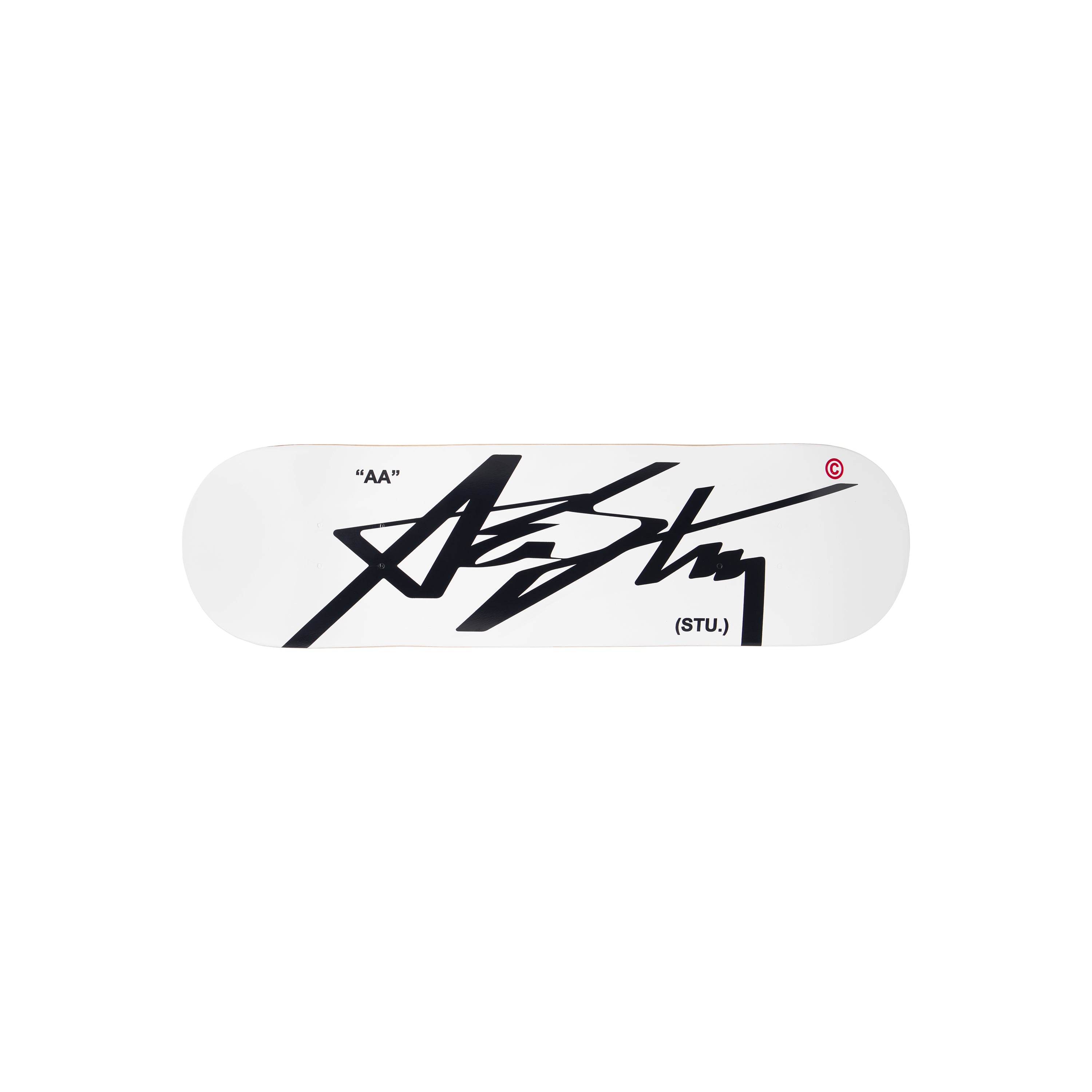 SIGNATURE LOGO SKATEBOARD // DECK – AA STU.